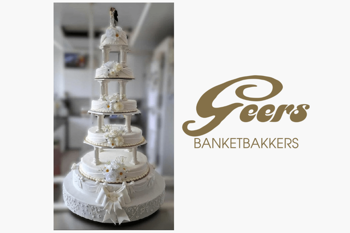 Patisserie Geers bouwt ijstaart van anderhalve meter hoog voor trouw ...